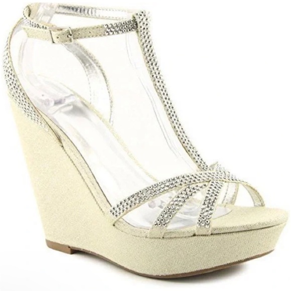Material Girl | Shoes | Material Girl Silver Wedges | Poshmark